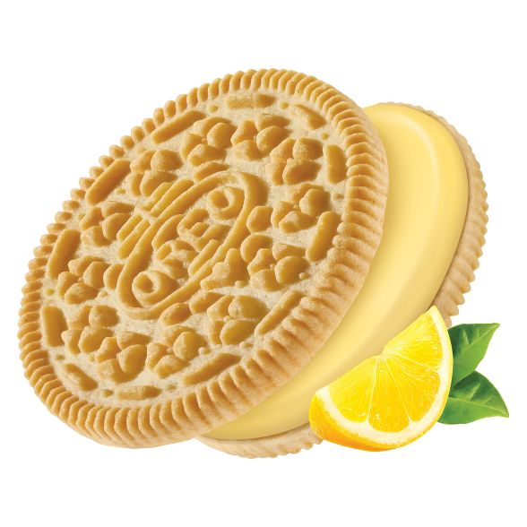Oreo Lemon Flavor Creme Golden Sandwich Cookies Family Size - 566 gr ...